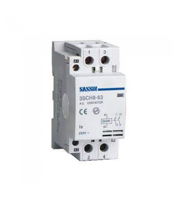 Contactor Modular 2DIN 2P 2NO 63A 230VAC