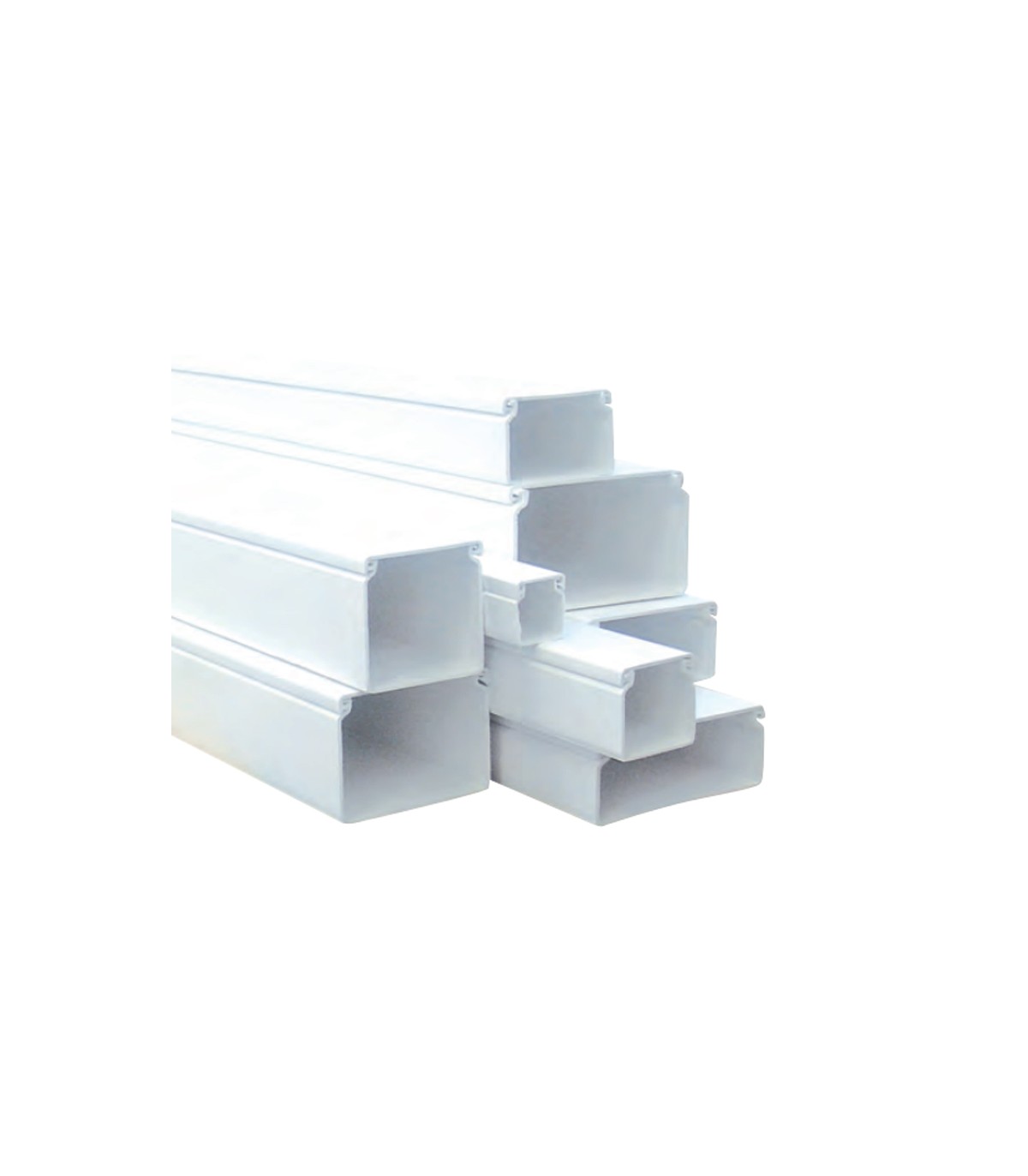 Canal PVC 40x40mm para Cables y Tubos Blanco Serie 13 Metro
